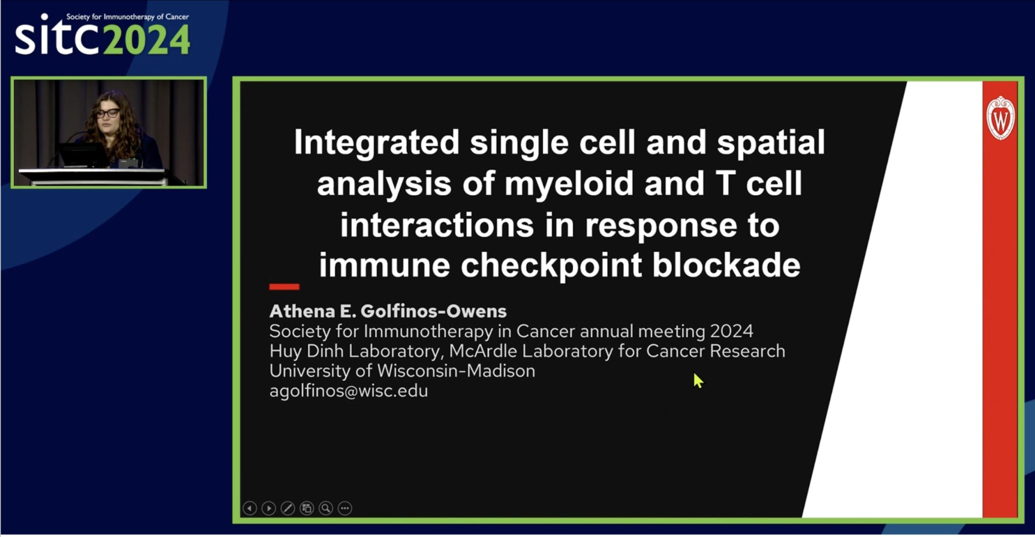 Athena presents at the Thomas Waldmann Memorial Plenary Session: Understanding Response and ...